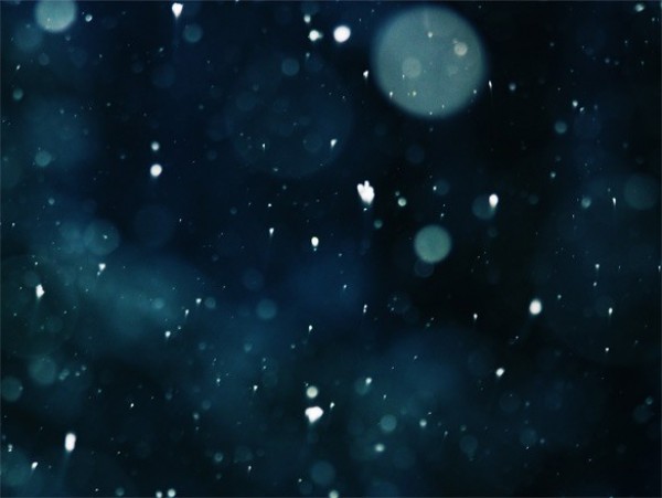 Dark Blue Snow Background