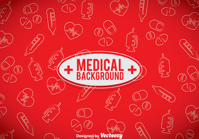 Red Medical Background