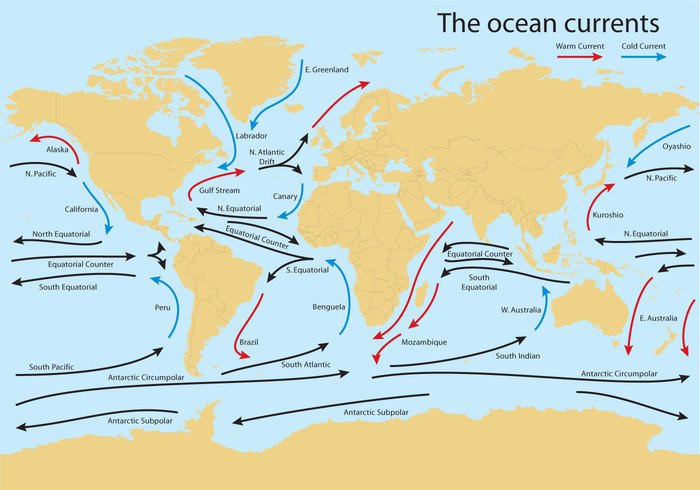 Gulf Stream World Map