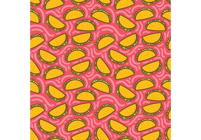 Taco Pattern Wallpaper