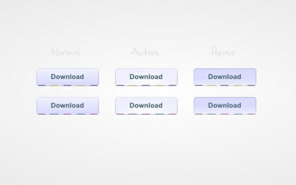 Sweet Subtle Download Buttons Vector Set - WeLoveSoLo