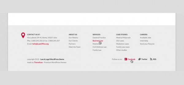 Ultra Simple Webpage Footer PSD - WeLoveSoLo