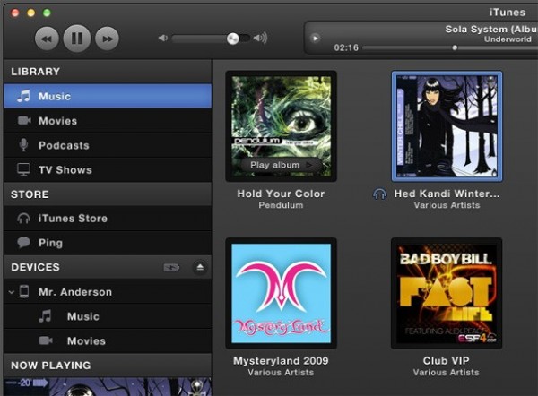 Dark Grey Refurbished iTunes Interface PSD - WeLoveSoLo