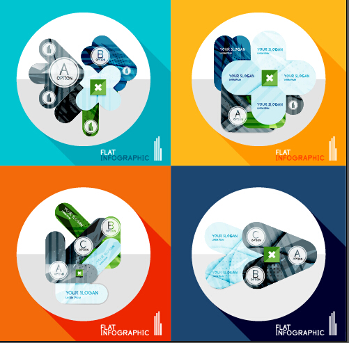 Creative infographic flat icons vector 01 - WeLoveSoLo