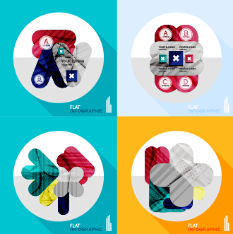 Creative infographic flat icons vector 05 - WeLoveSoLo