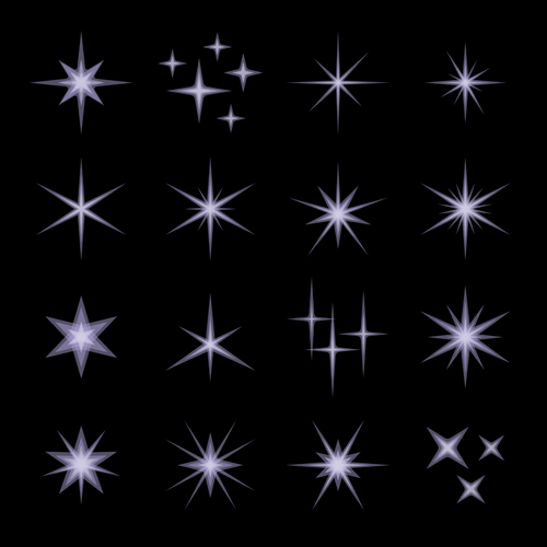 Shining star light illustration vector 01 - WeLoveSoLo