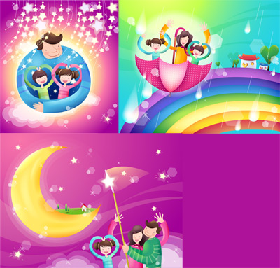 Happy family Vector - WeLoveSoLo