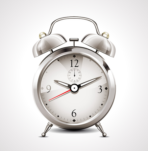 Realistic alarm clock design vector 01 - WeLoveSoLo