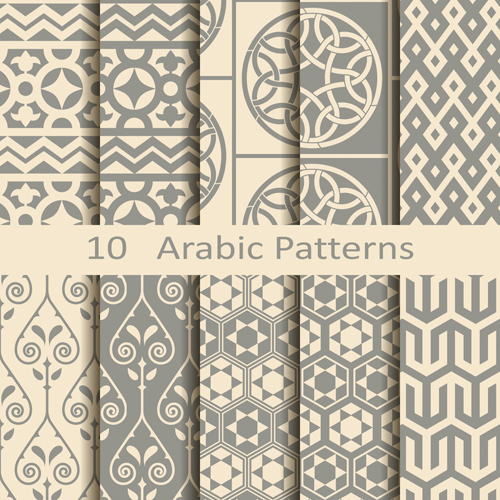 Vector arabic style seamless patterns 02 - WeLoveSoLo