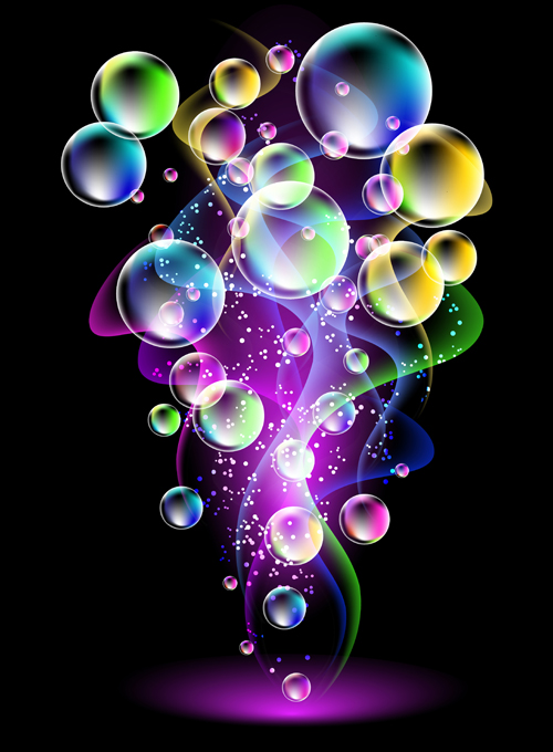 Multicolor Bubbles Background