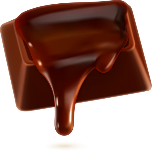Realistic chocolate creative vector set 04 - WeLoveSoLo